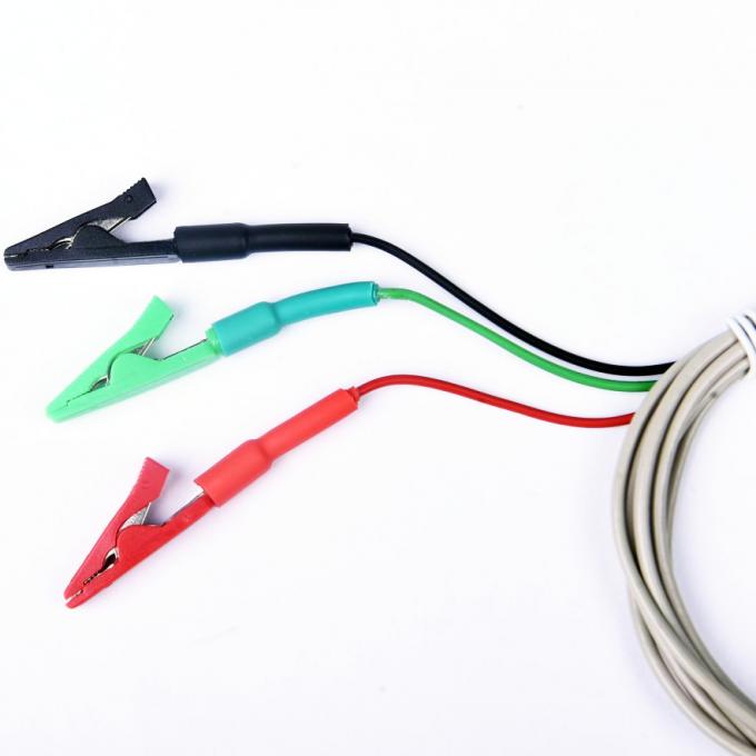 EMG Shielded Alligator Clips With 3 Alligator 5 pin Din Connector Cable