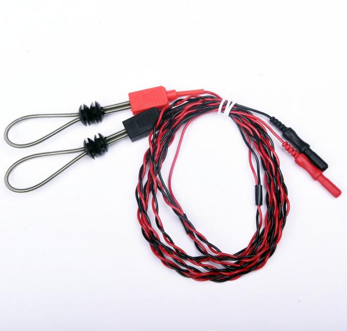 EMG Stimulated Finger Loops Twisted With 2 Stainless Steel Adjustable ...